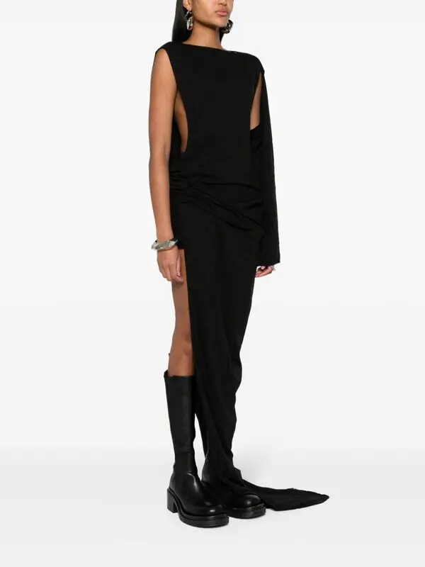 Rick Owens Edfu Gown Cotton Dress - Black