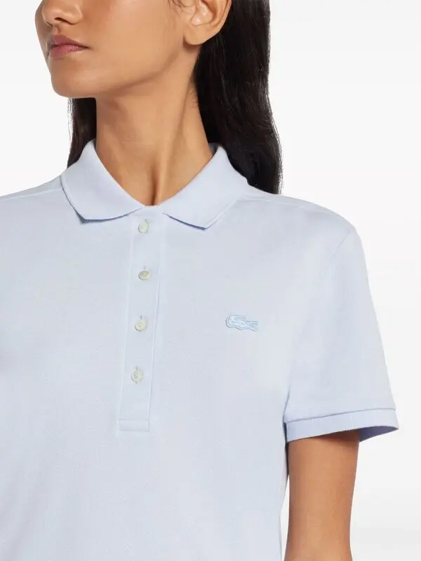 Lacoste Logo-appliqué Cotton Polo Dress - Blue