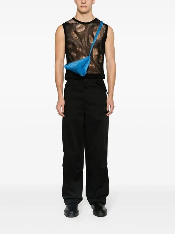 MSGM Wide-leg Cargo Trousers