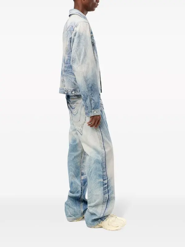 Camper Swirl-print Denim Jacket - Blue
