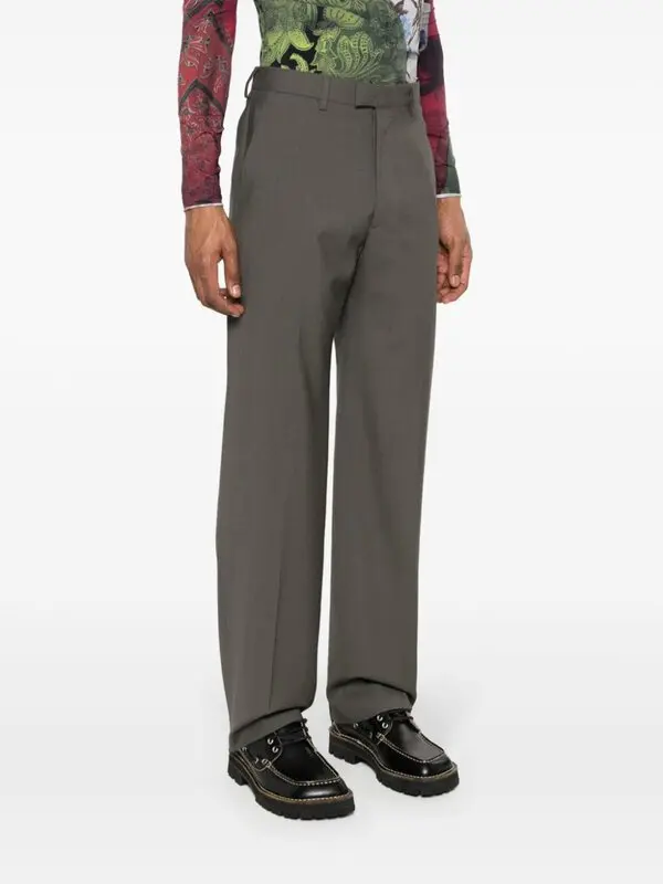 MAISON MARGIELA Pressed-crease Straight-leg Trousers - Brown