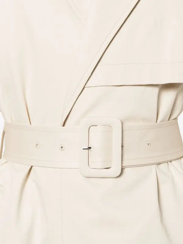 Theory Twill Belted Maxi Trench Coat