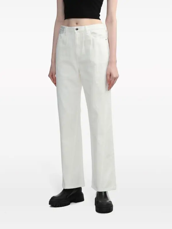 TOUT A COUP Rhinestone-embellished Straight-leg Jeans