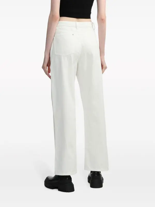 TOUT A COUP Rhinestone-embellished Straight-leg Jeans