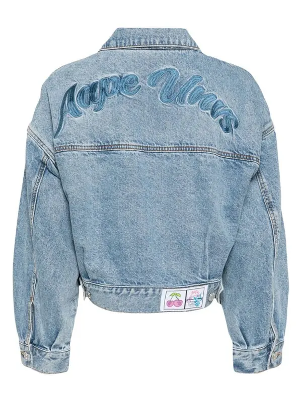 AAPE BY *A BATHING APE Logo-appliqué Denim Jacket