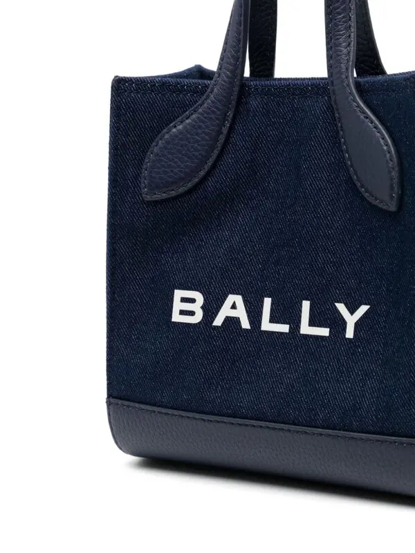 Bally Logo-print Denim Tote Bag