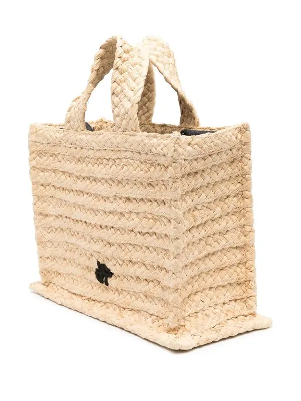 PATOU Small Jp Raffia Tote Bag - Neutrals
