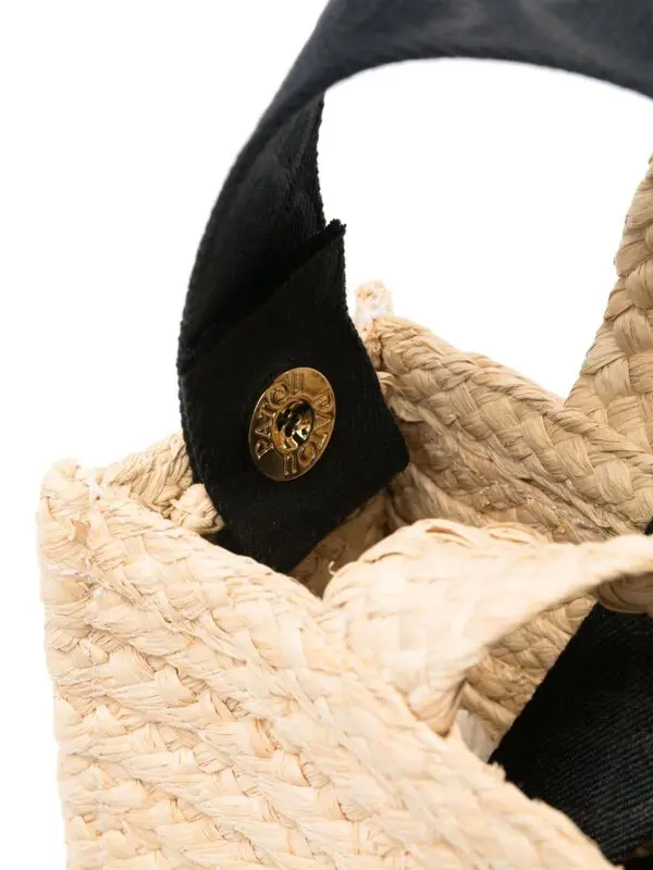 PATOU Small Jp Raffia Tote Bag - Neutrals