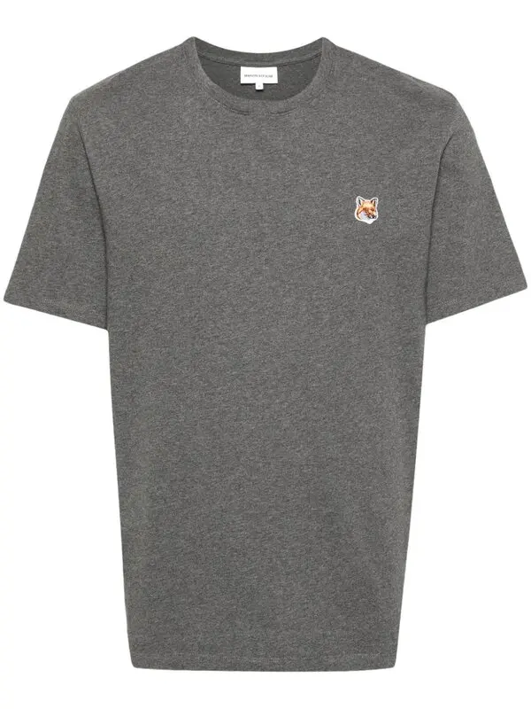 Maison Kitsuné Bold Fox Head Cotton T-shirt - Grey