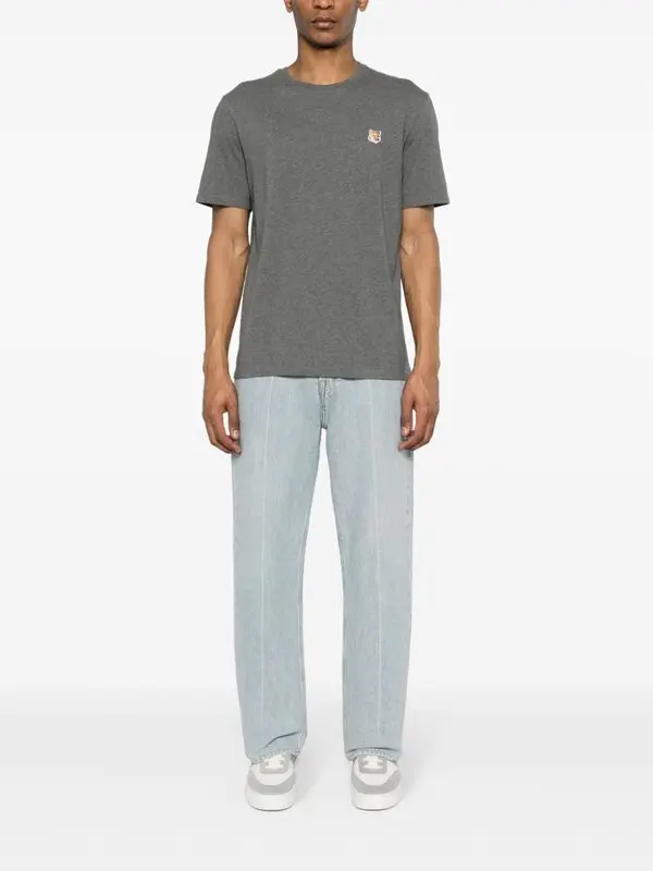Maison Kitsuné Bold Fox Head Cotton T-shirt - Grey