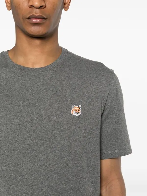 Maison Kitsuné Bold Fox Head Cotton T-shirt - Grey