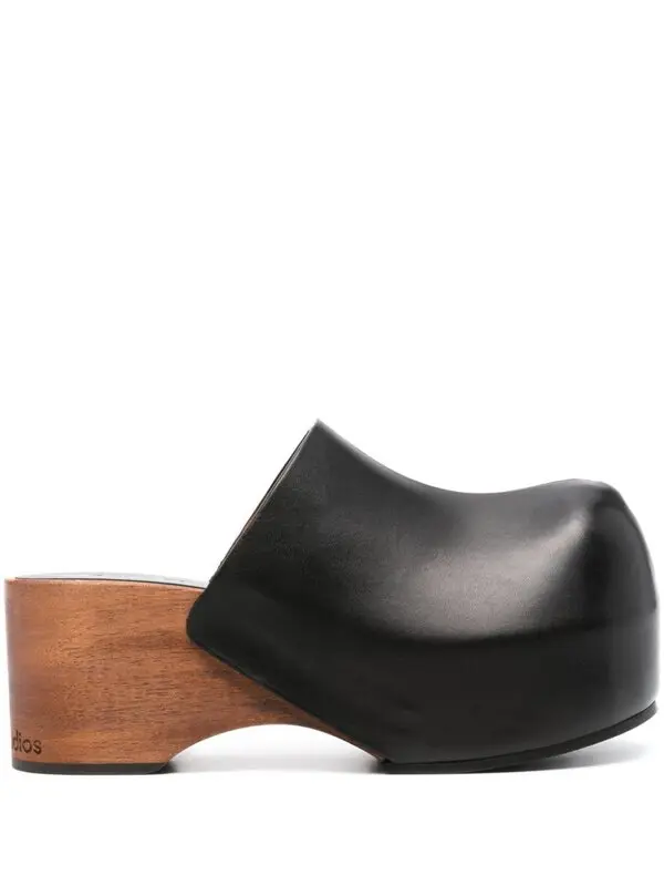 Acne Studios Wooden-platform Clogs