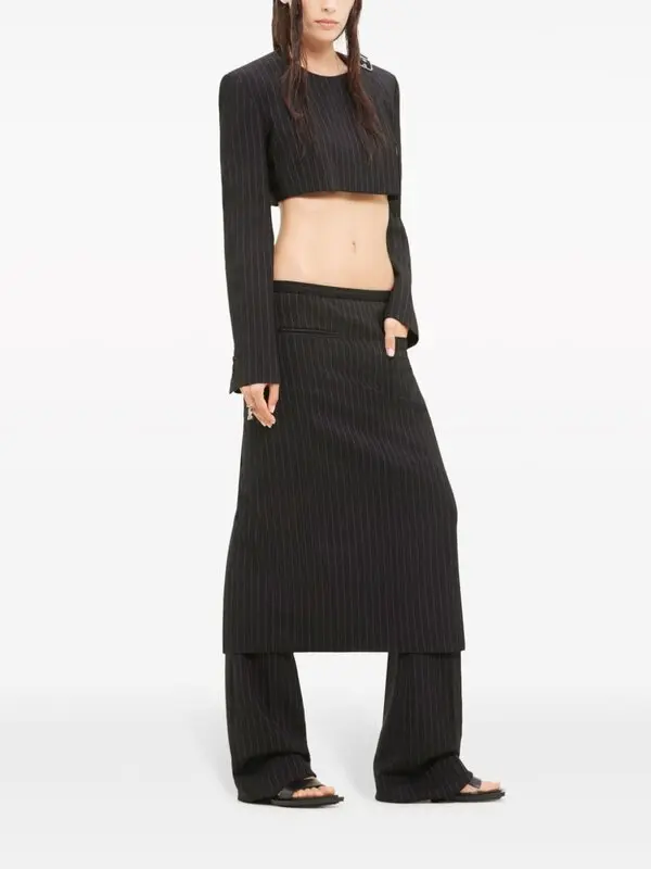 COURREGES Heritage Pinstripe Long Skirt