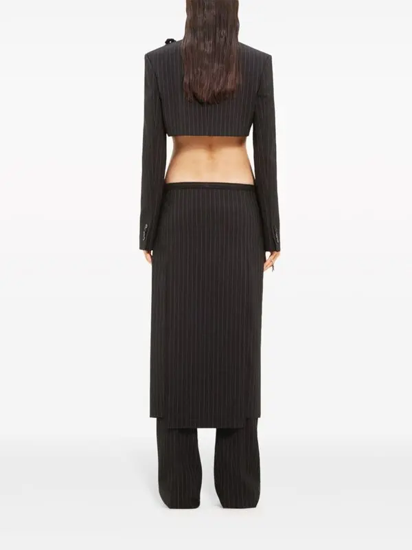COURREGES Heritage Pinstripe Long Skirt