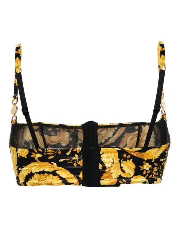 Versace Barocco-print Balconette Bra