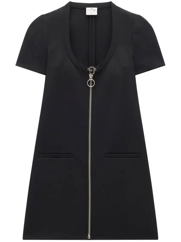 COURREGES Buckle-detail Twill Dress