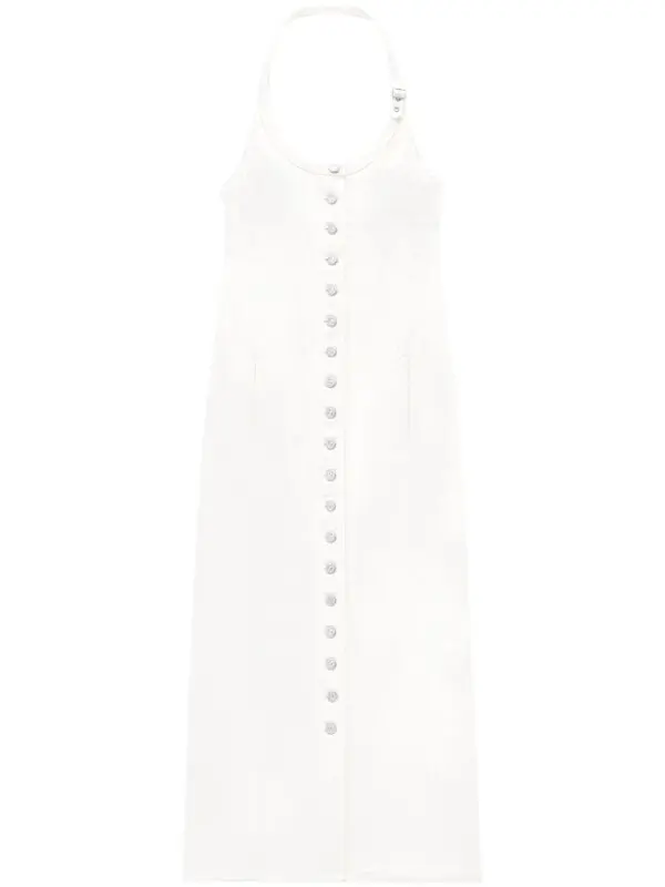 COURREGES Halterneck Denim Dress