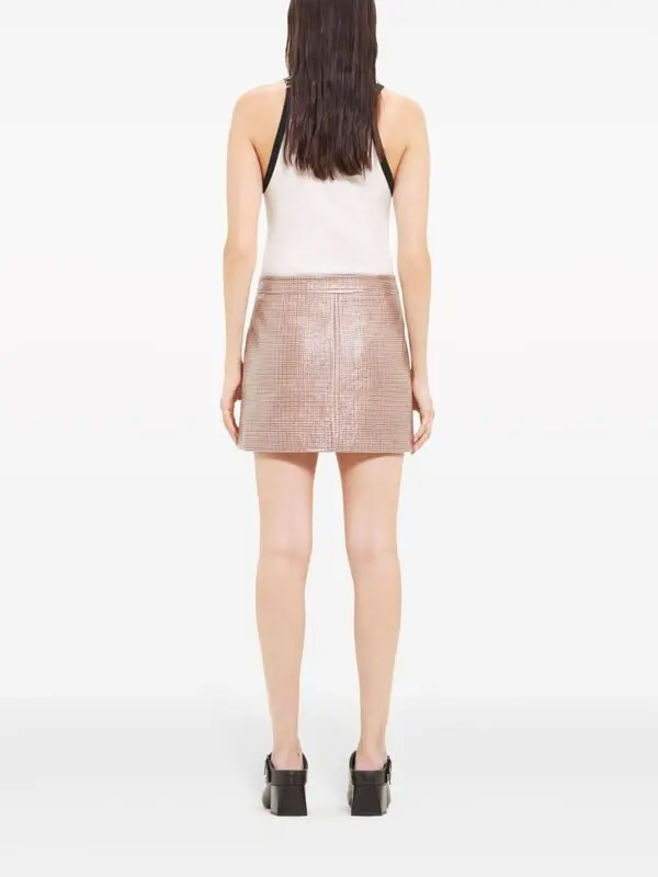 COURREGES Re-edition Checked Miniskirt