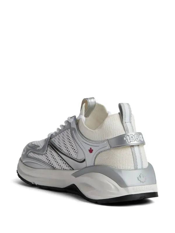 Dsquared2 Panel-detailed Mesh Sneakers - White
