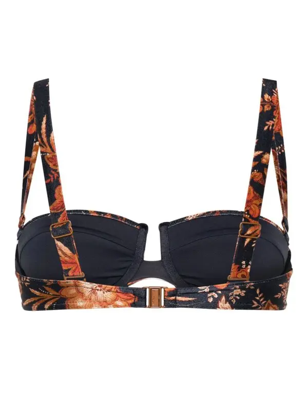Zimmermann Junie Floral-print Balconette Bra