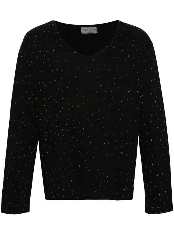 Yohji Yamamoto Logo-print Long-sleeve T-shirt