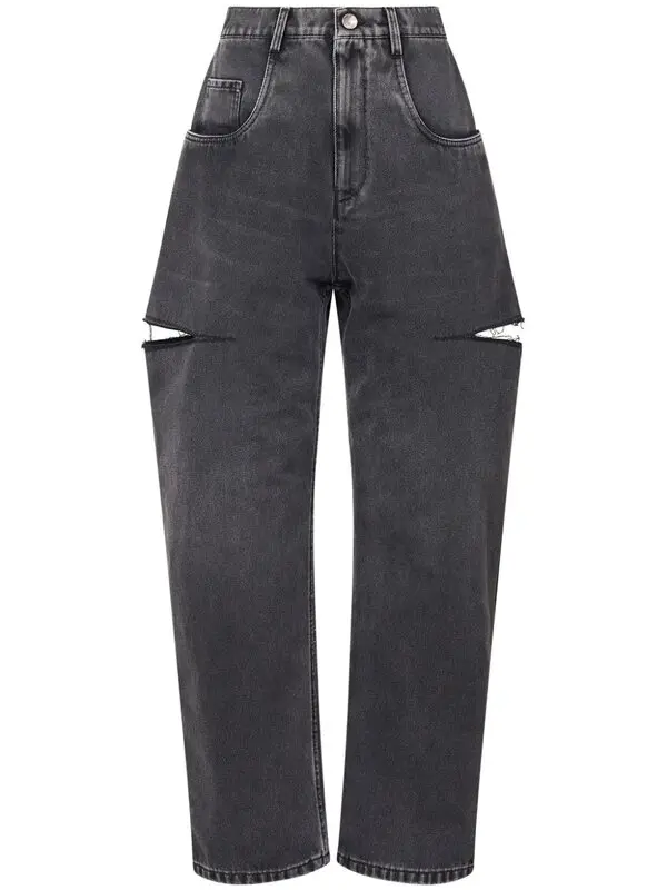 MAISON MARGIELA Cut-out Jeans - Black