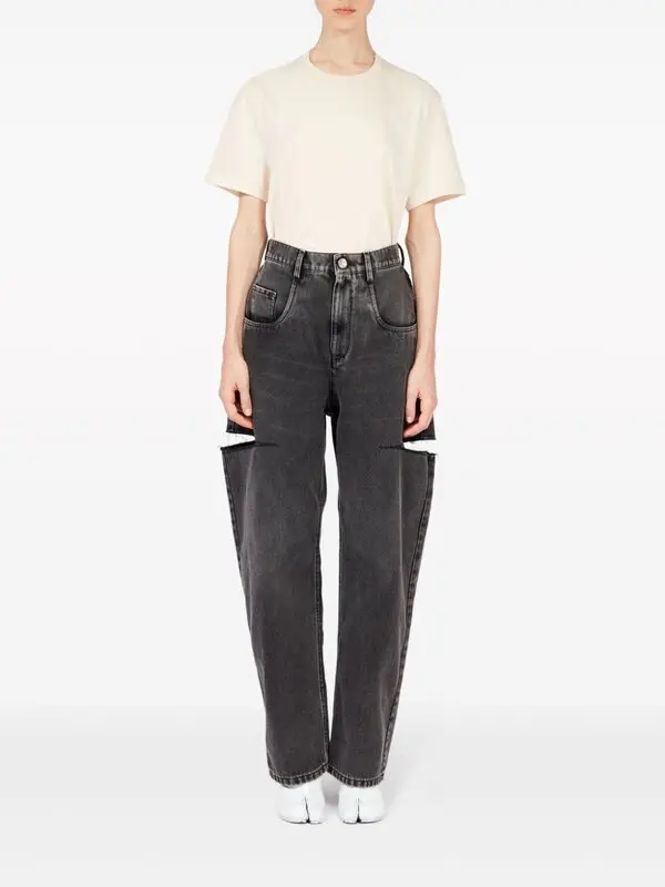 MAISON MARGIELA Cut-out Jeans - Black