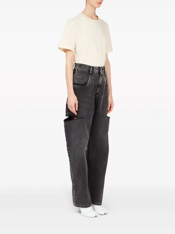 MAISON MARGIELA Cut-out Jeans - Black