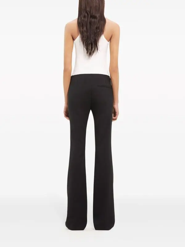 COURREGES Twist-front Bootcut Trousers - Black