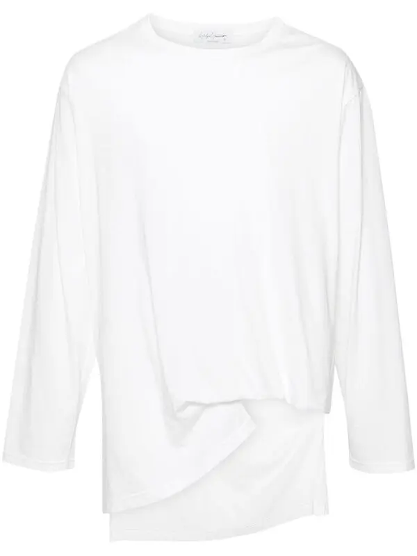 Yohji Yamamoto Asymmetric Cotton T-shirt