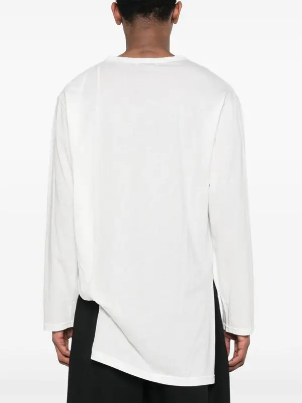 Yohji Yamamoto Asymmetric Cotton T-shirt