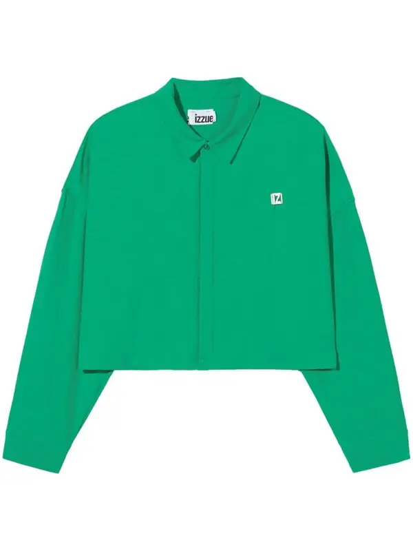 Izzue Logo-plaque Cropped Shirt