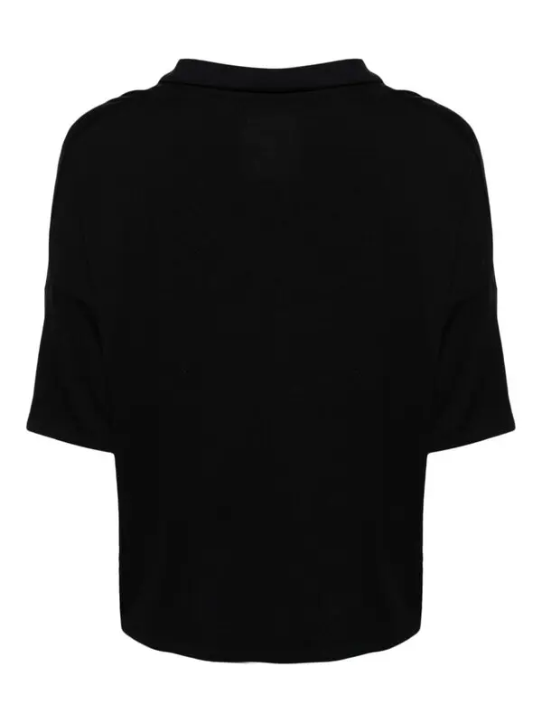 Majestic Filatures Split-neck Jersey Polo Top - Blue