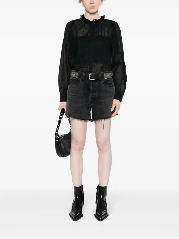 MARANT ETOILE Terzali Floral-embroidered Blouse