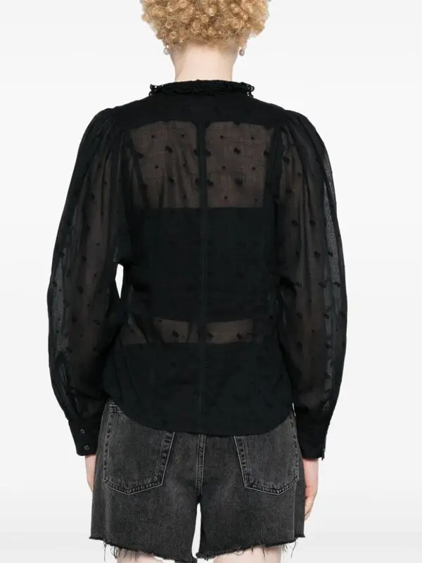MARANT ETOILE Terzali Floral-embroidered Blouse