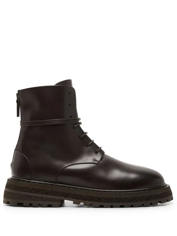 Marsèll Carro Leather Combat Boots - Brown