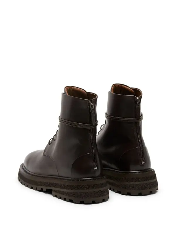 Marsèll Carro Leather Combat Boots - Brown