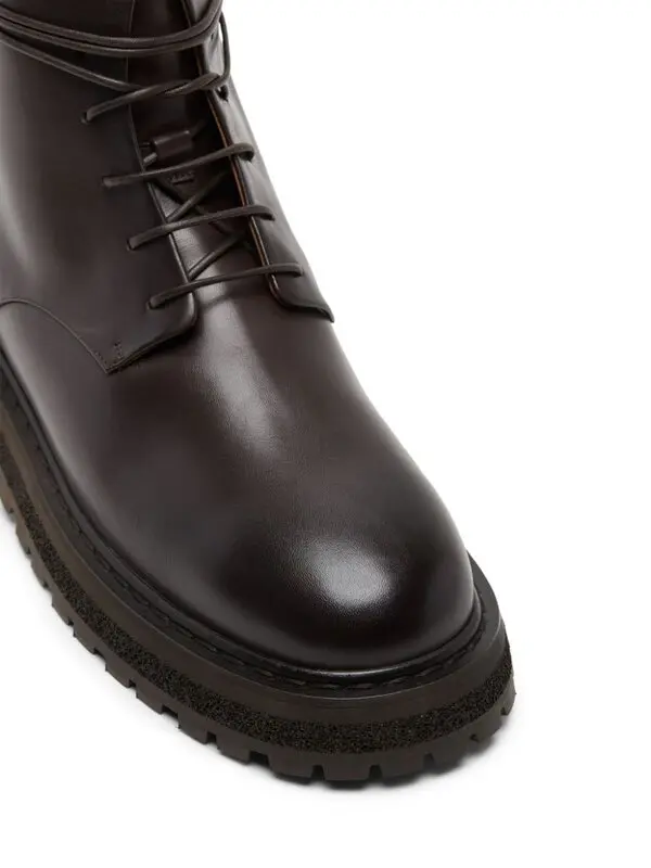 Marsèll Carro Leather Combat Boots - Brown