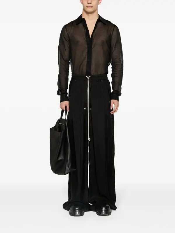 Rick Owens Bela Satin Wide-leg Trousers