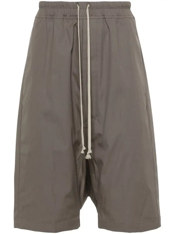 Rick Owens Pods Drop-crotch Shorts - Grey