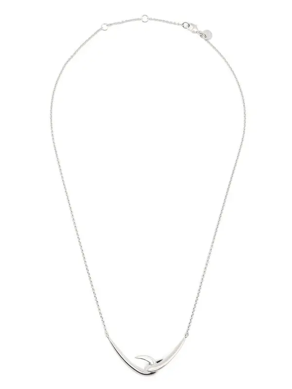 SHAUN LEANE Hook Pendant Necklace - Silver