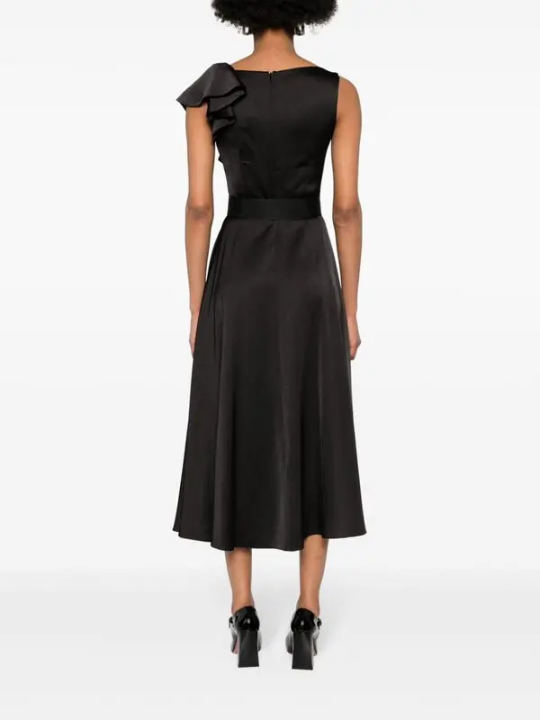 NISSA Belted Midi Dress