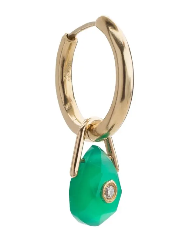 Pascale Monvoisin 9kt Yellow Onyx And Diamond Orso Earring - Gold