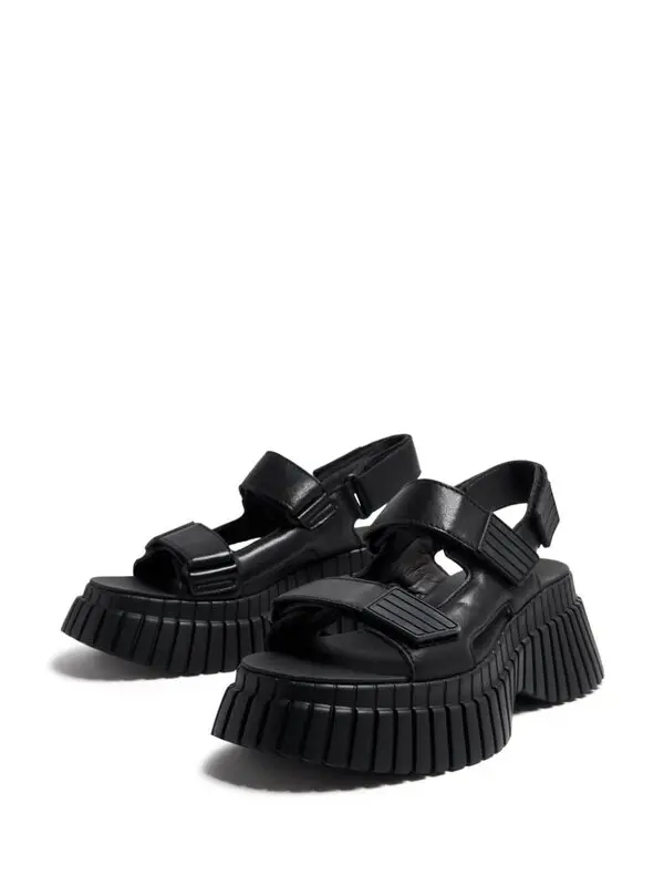 Camper Bcn Platform Sandals - Black