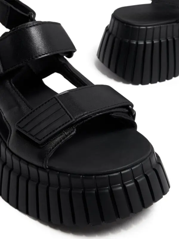 Camper Bcn Platform Sandals - Black