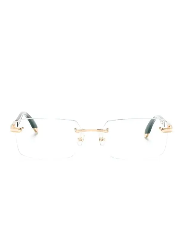 MAYBACH EYEWEAR Symphony I Rectangle-frame Glasses - Neutrals