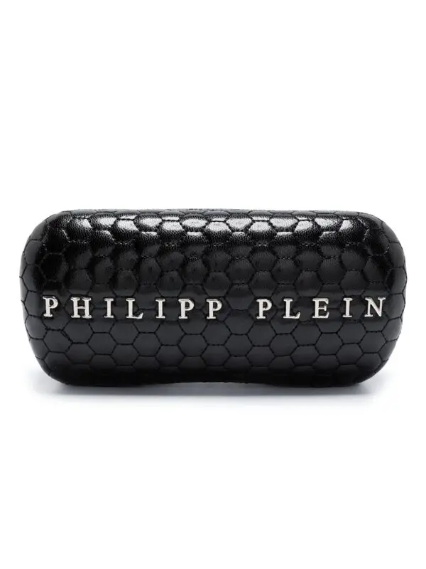 Philipp Plein Logo-plaque Square-frame Sunglasses - Grey