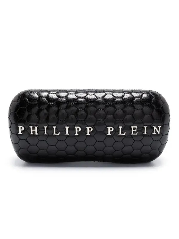 Philipp Plein Logo-plaque Square Sunglasses - Grey