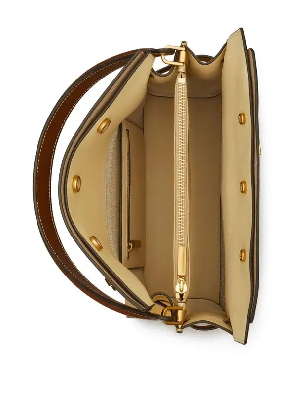 Tory Burch Small Lee Radziwill Tote - Brown