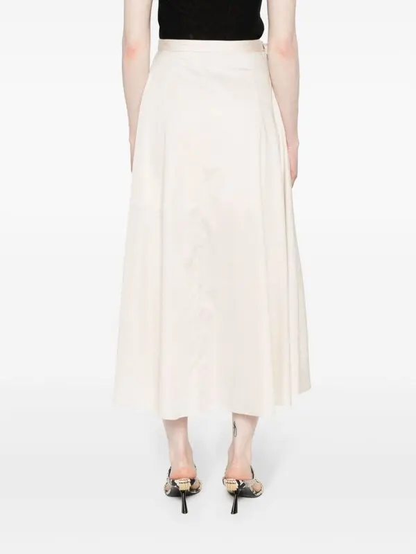JOSEPH Alix Cotton Skirt - Neutrals